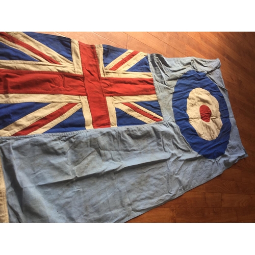 RARE WW2 RAF SINGLE PANEL STITCHED AIR MINISTRY RAF 1943 AIRFIELD FLAG ...