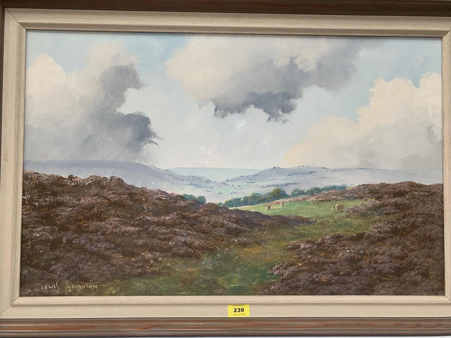 GILBERT LEWIS CREIGHTON. BRITISH 1918-1996. A moorland landscape ...