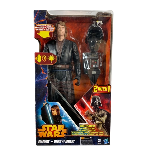 Star Wars Anakin Darth Vader 2 in 1 figure in box. Box measures 20.5x35.5cm