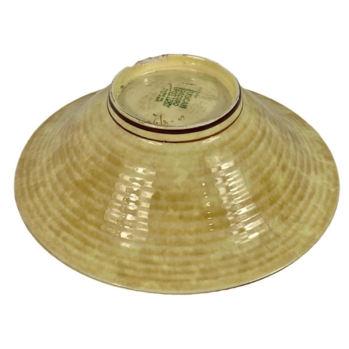 Tuscan Decoro Pottery bowl. Circa 1930. 258/725. 21.5 x 6.5cm