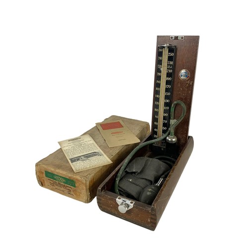 A vintage Accoson sphygmomanometer (blood pressure monitor) walnut ...