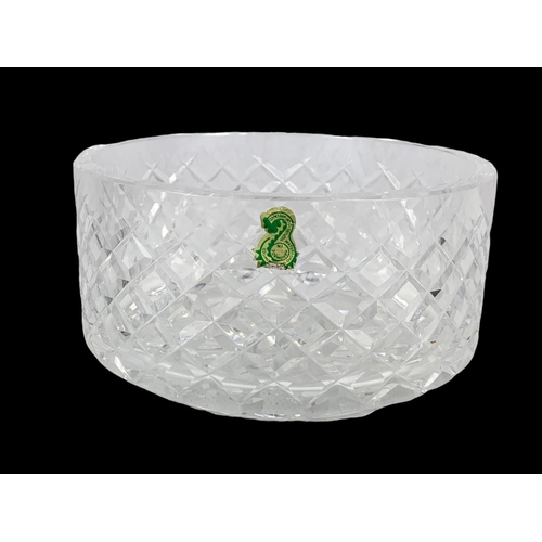 A Waterford crystal salad bowl in box. Bowl measures 17.5 x 9.5cm.